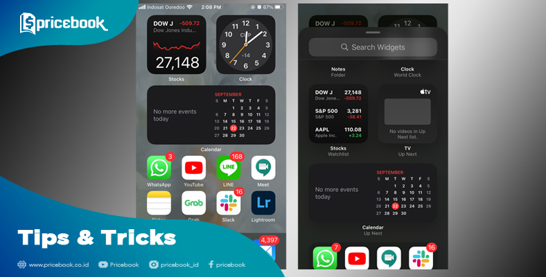 Cara Menambahkan Widget di iPhone dan iPad | Pricebook