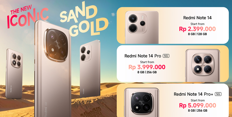 Redmi Note 14 Series Rilis Warna Baru Sand Gold, Harga Lebih Murah ...